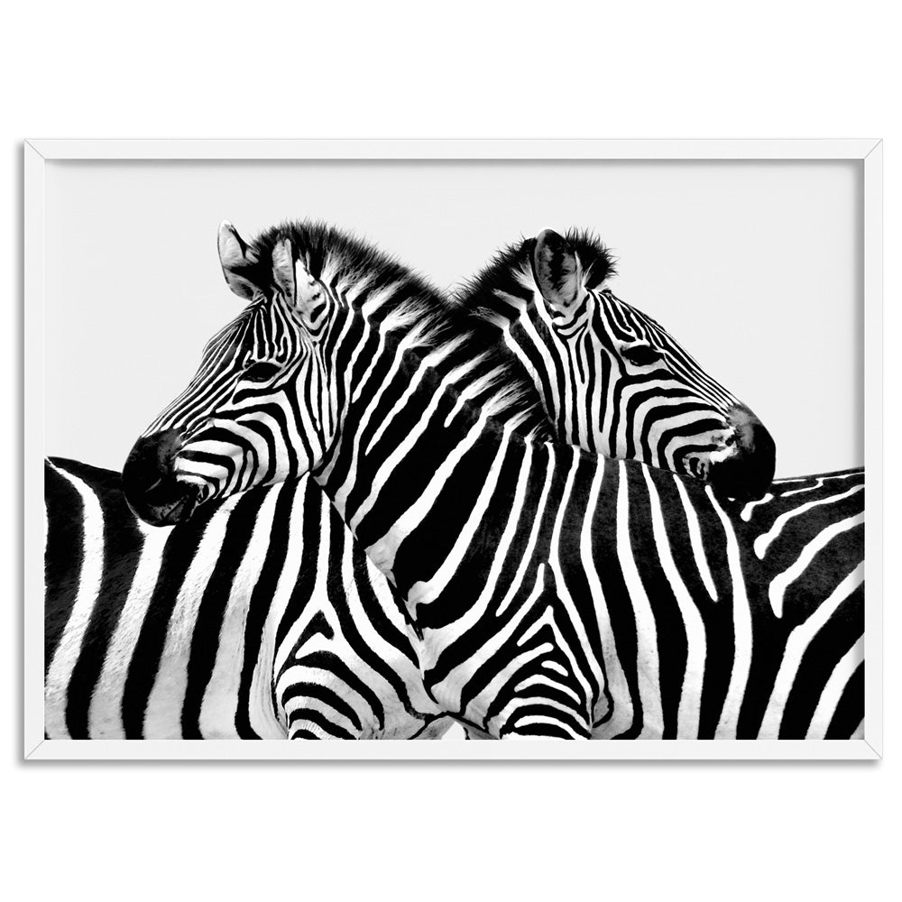 Zebra Wall Art Print. Black and White Print. Animal Poster – Print and ...